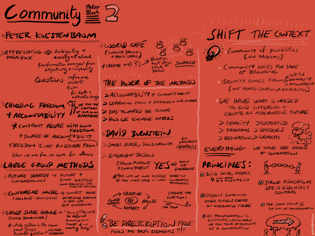 Community by Peter Block: 3rd Edition Summary & Sketchnotes